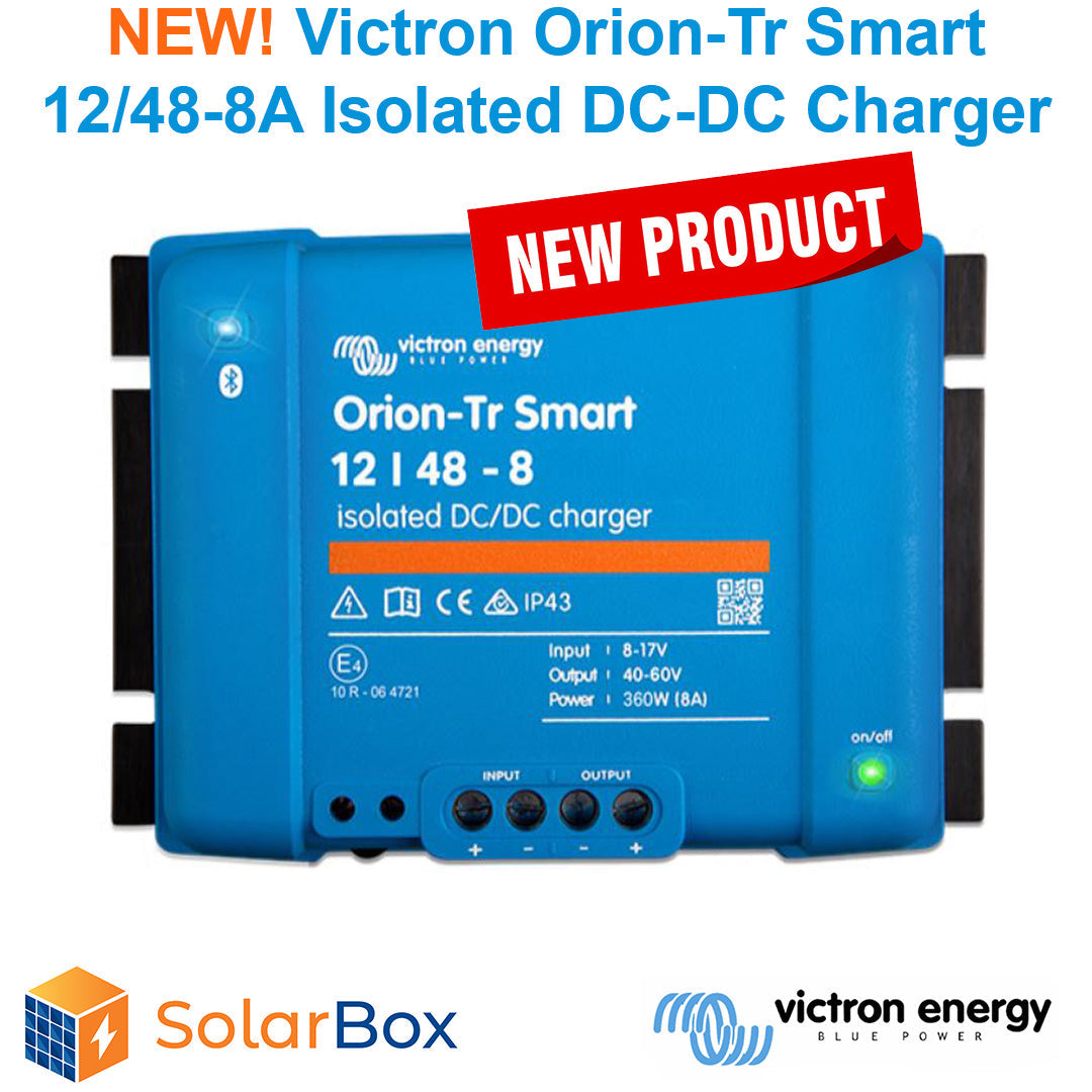New! Victron Orion-Tr Smart 12V-48V 8A DC-DC Charger – SolarBox