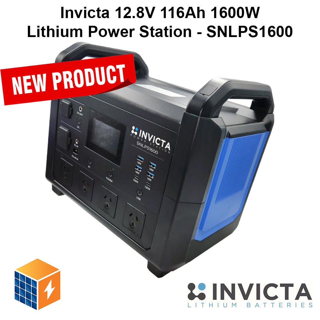 New! Invicta 1600W Lithium Power Station - SNLPS1600 – SolarBox