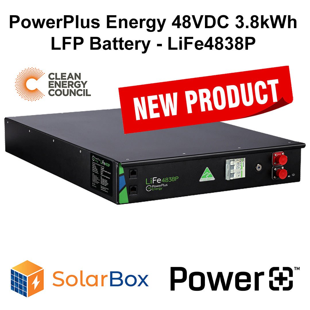 NEW! PowerPlus Energy 48VDC 3.8kWh LFP Battery - LiFe4838P – SolarBox