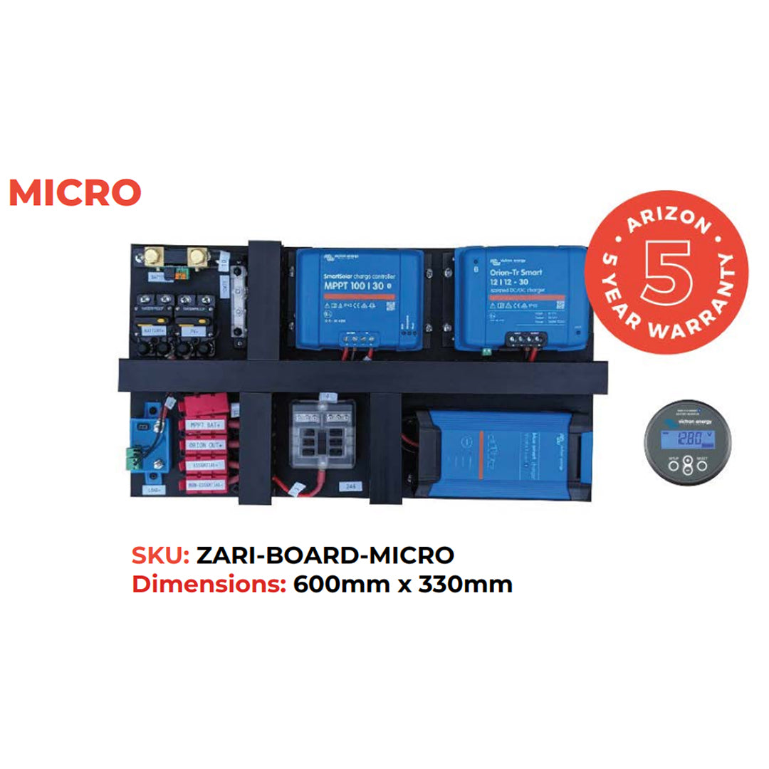 Arizon Micro Pre-Wired Victron Board - ZARI-B-MICRO – SolarBox
