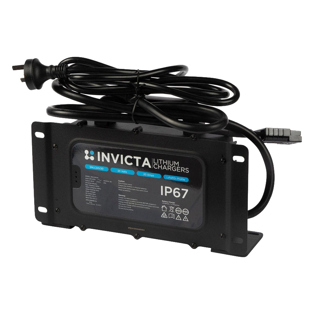 Invicta IP67 24V 20A Lithium Charger Heavy Duty - SNLC24V20HD – SolarBox