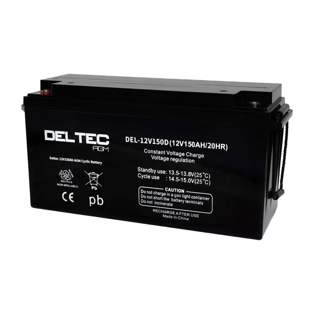 Deltec 12V 150Ah Deep Cycle AGM Battery - DEL-12V150D – SolarBox