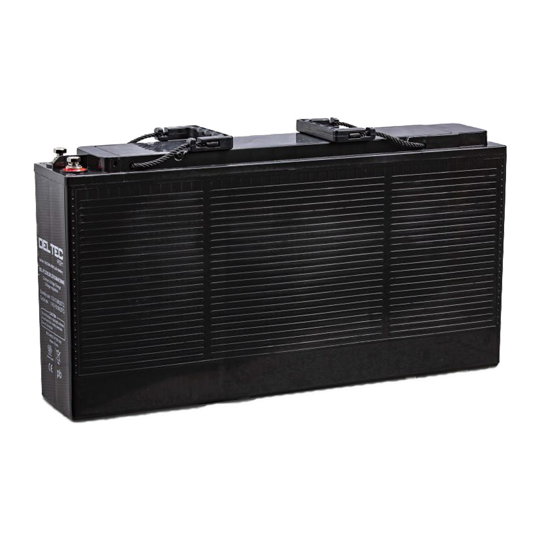 Deltec 12V 150Ah Slim Front Terminal AGM Battery - DEL-FT12V150 – SolarBox