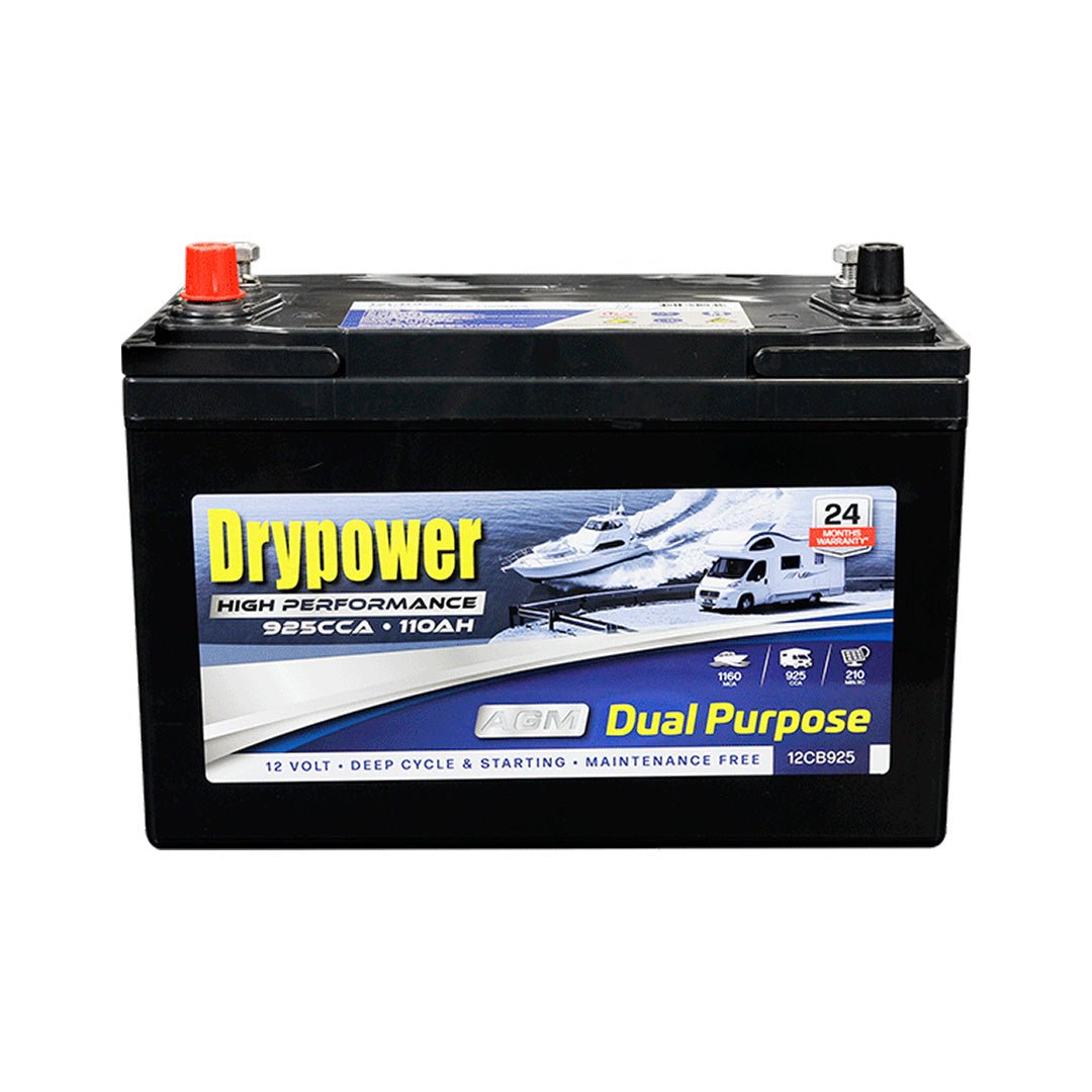 Drypower 12V 110Ah 925CCA Dual Purpose AGM Battery - 12CB925 – SolarBox