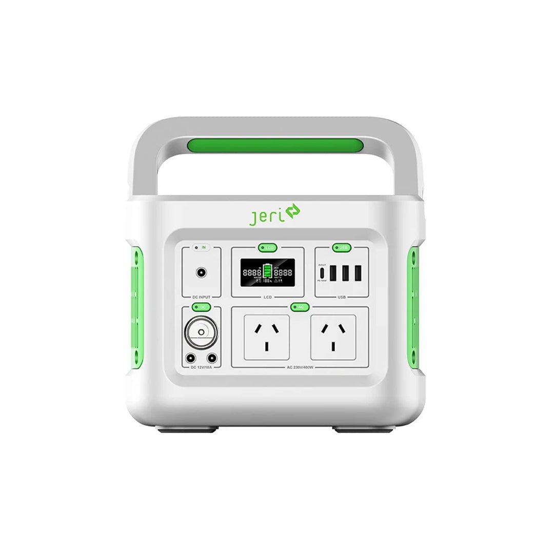 Jeri V4 Lithium Portable Power Station 403Wh - JER-400-PP-A1 – SolarBox