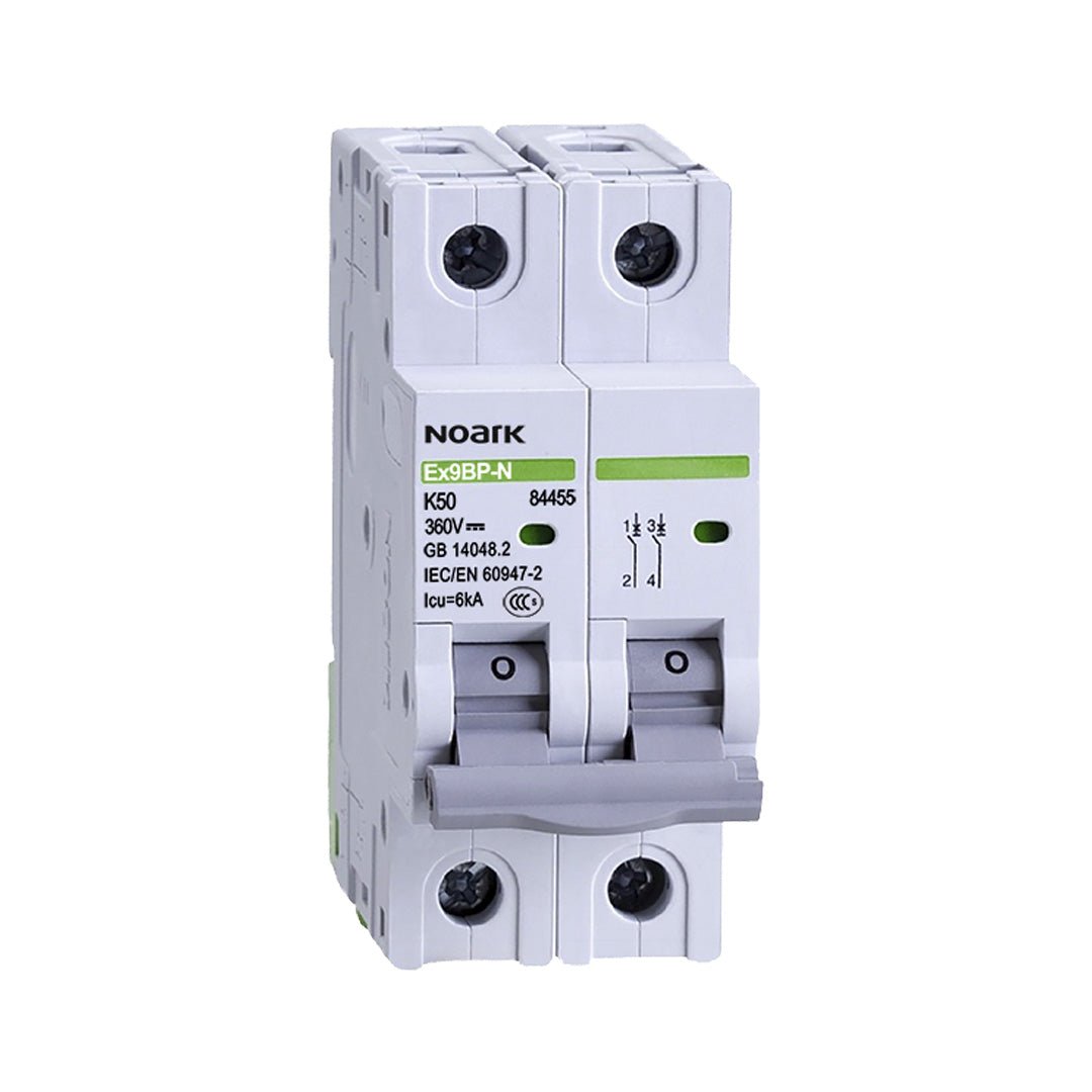 Noark 50A 360VDC 2 pole MCB Ex9BN - N84455 – SolarBox