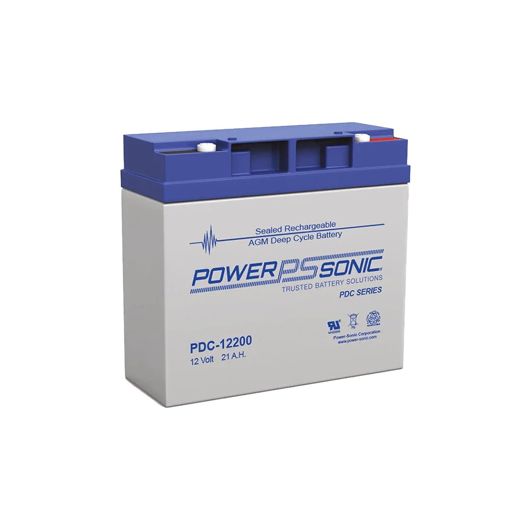 Power-Sonic 12V 21Ah Deep Cycle AGM Battery - PDC12200 – SolarBox