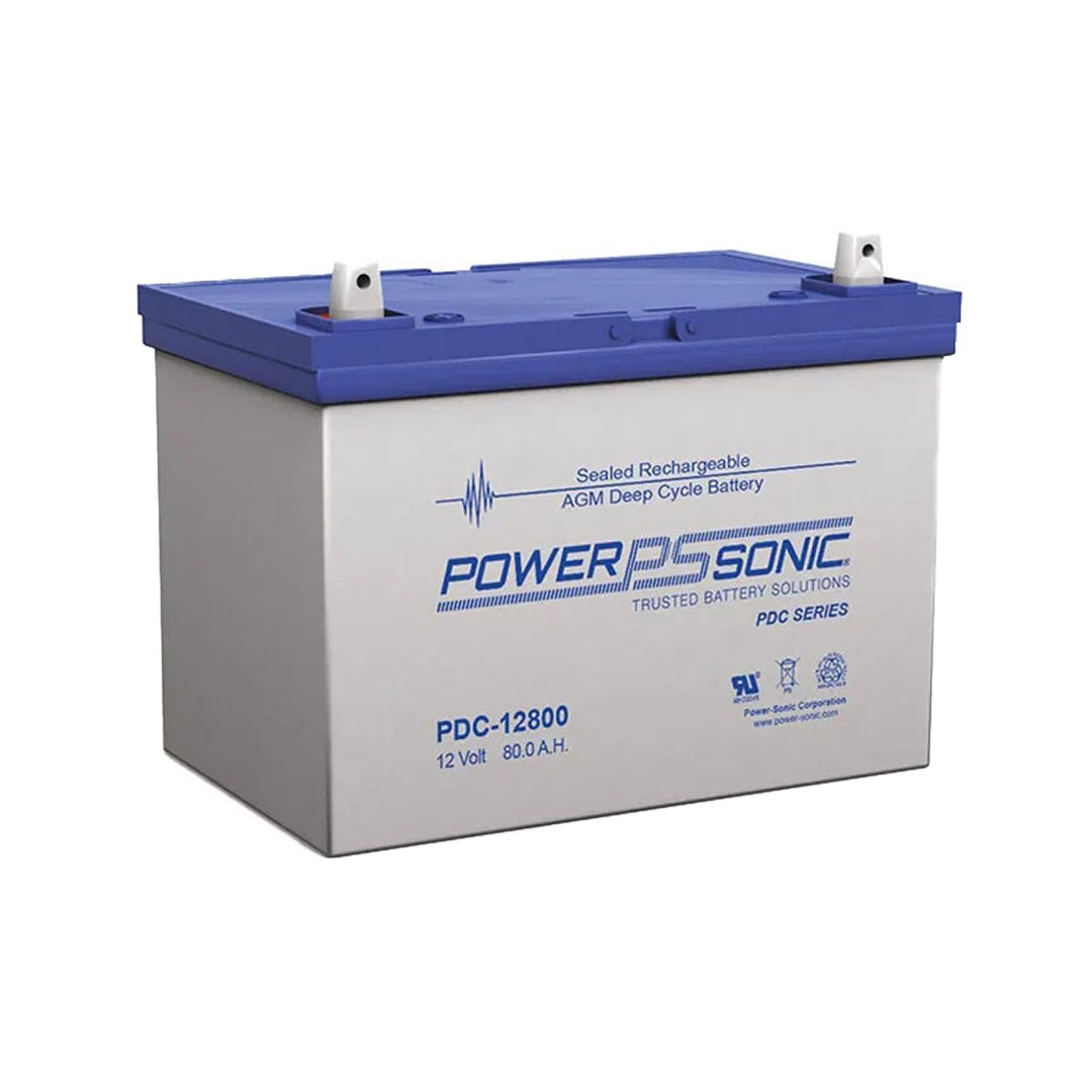 Power-Sonic 12V 80Ah Deep Cycle AGM Battery - PDC12800 – SolarBox